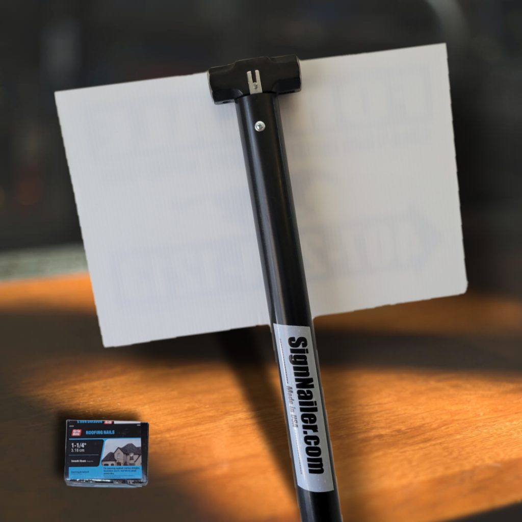 Sign Nailer – Best tool for putting up signs using nails – Sign Stapler