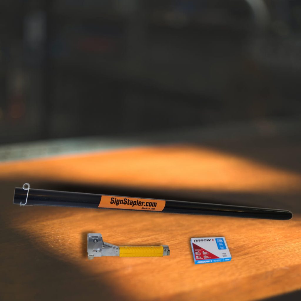 Sign Stapler – Best Tool For Stapling Bandit Signs High and Fast – Sign ...