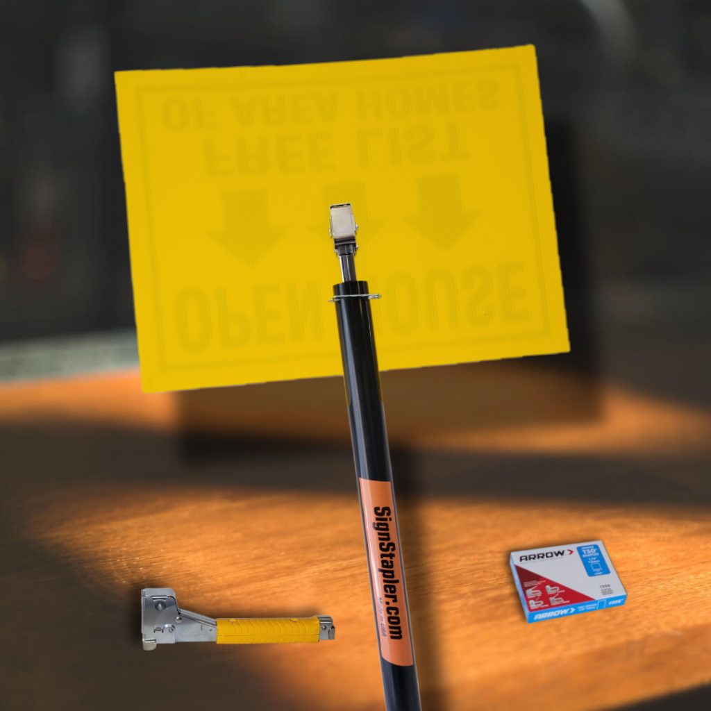 Sign Stapler – Best Tool For Stapling Bandit Signs High and Fast – Sign ...