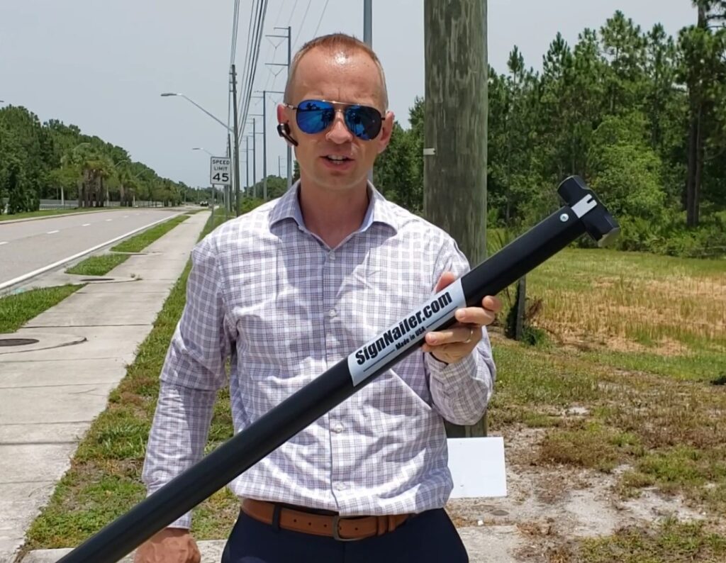 Sign Nailer – Best tool for putting up signs using nails – Sign Stapler